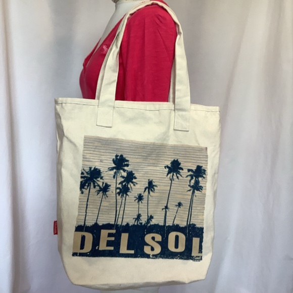 Del Sol | Bags | Del Sol Color Change Canvas Tote Bag | Poshmark